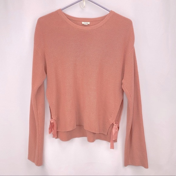 Garage | Sweaters | Garage Flowy Oversized Sleeve Ribbed Knit Sweater ...